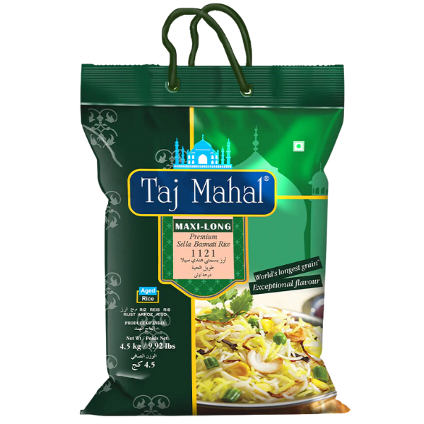 Buy Taj Mahal Premium Sella Basmati Rice (5kg) Online - Dalchini