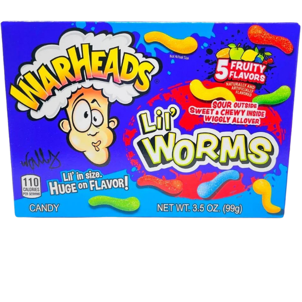 Warheads Lill Worms - 99 g