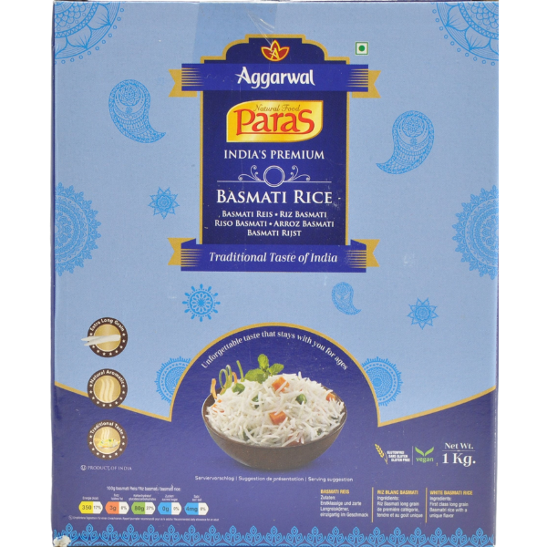 Buy Paras Basmati Rice (1kg) Online at the Best Price - Dalchini